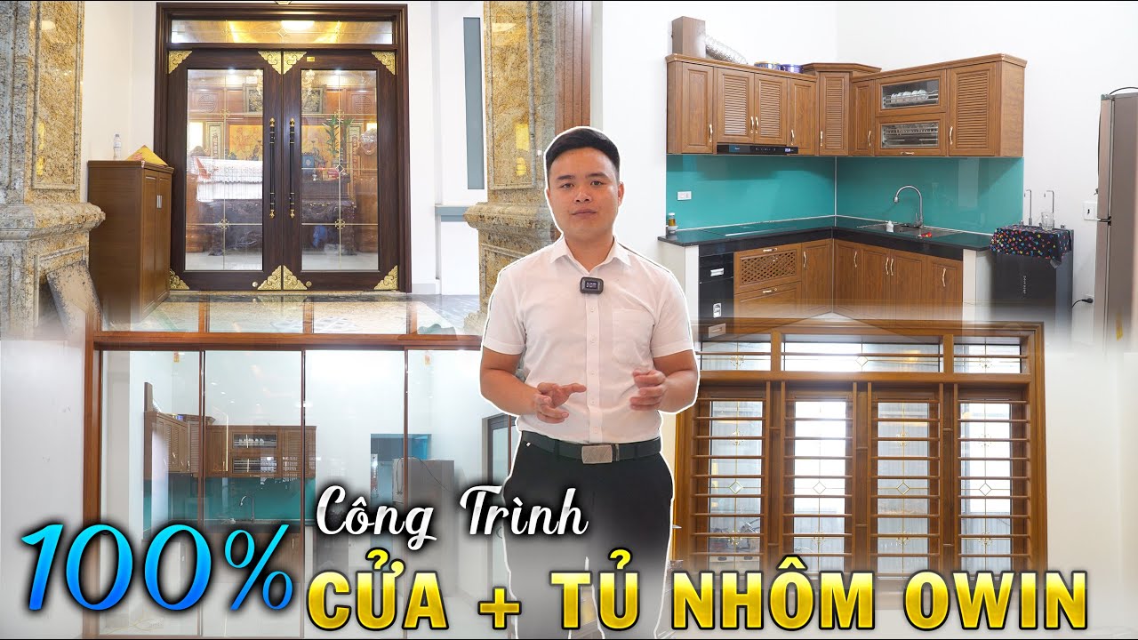 Công trình sử dụng 100% hệ thống cửa, tủ bếp nhôm OWIN || owin | nhôm ...