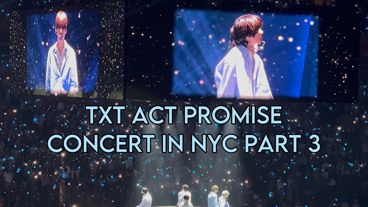txt act promise concert in nyc vlog part 3 - YouTube