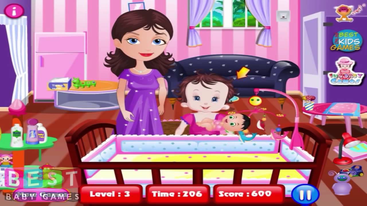 ღ Baby Fun Newborn Brother 3D Episode - Baby Game for Kids - YouTube