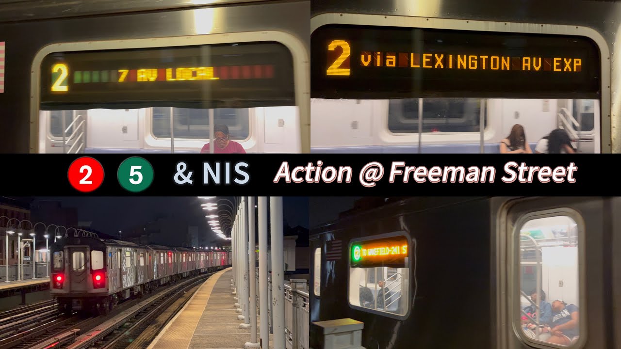 R142 (2), (5), & NIS Trains Action @ Freeman Street - YouTube
