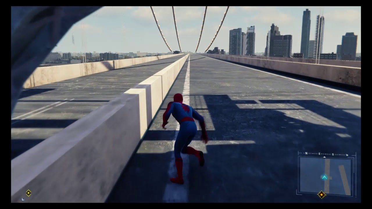 Crossing a bridge in Spider-man ps4 - YouTube