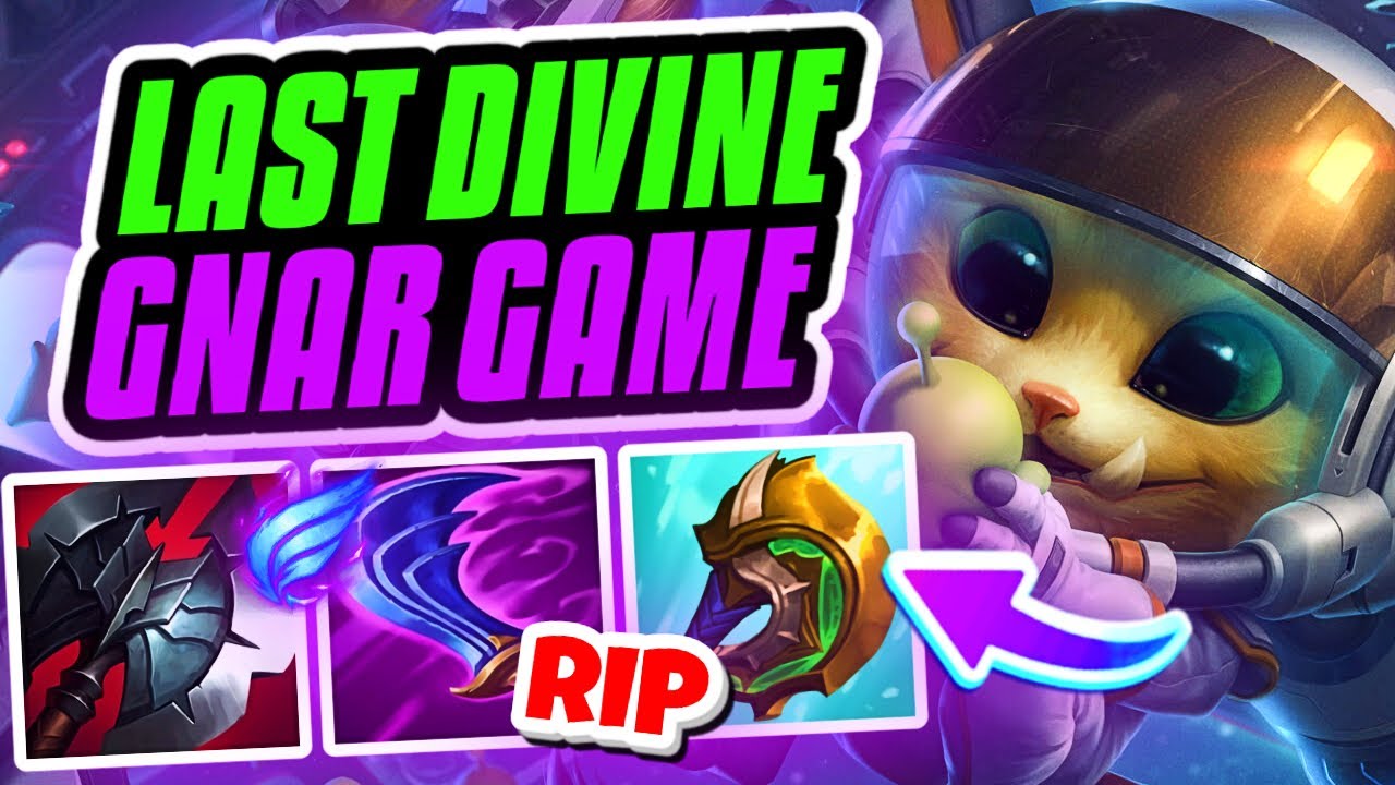 MY LAST TIME EVER BUILDING DIVINE SUNDERER ON GNAR!!! Season 13 Gnar ...