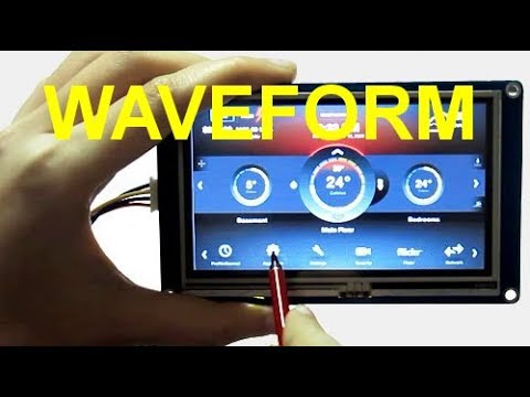 WYŚWIETLACZ NEXTION ARDUINO WAVEFORM LIS3MDL #26 - YouTube