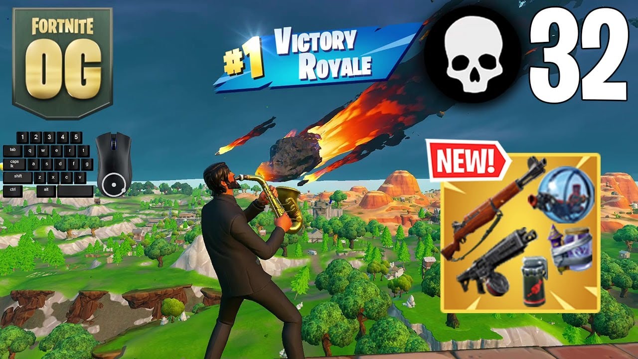 32 Elimination Solo Squads Win Full Gameplay (Fortnite OG) - YouTube