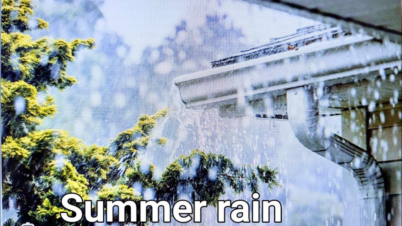 Warm summer rain. Meleg Nyári eső. #relax #eso - YouTube