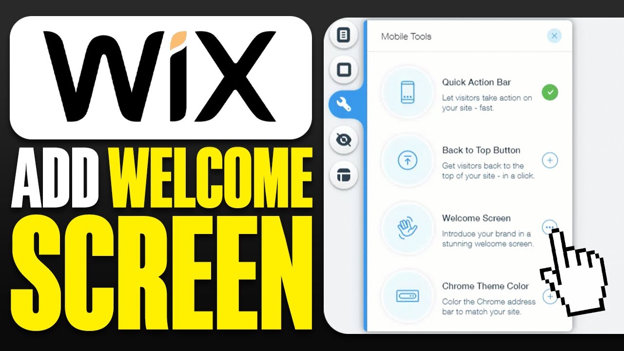 How To Add Welcome Screen To Your Wix Site 2025 - YouTube