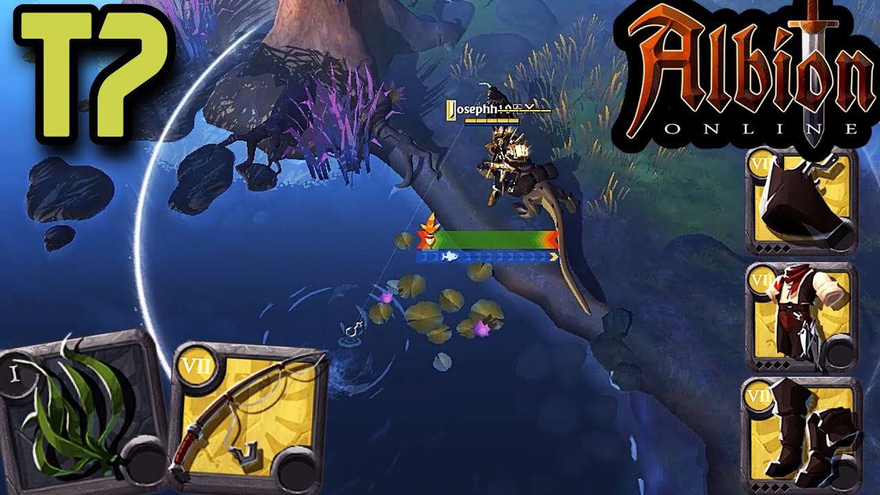 Pesca en Mapa T7 con Build de Pescador | Albion Online - YouTube