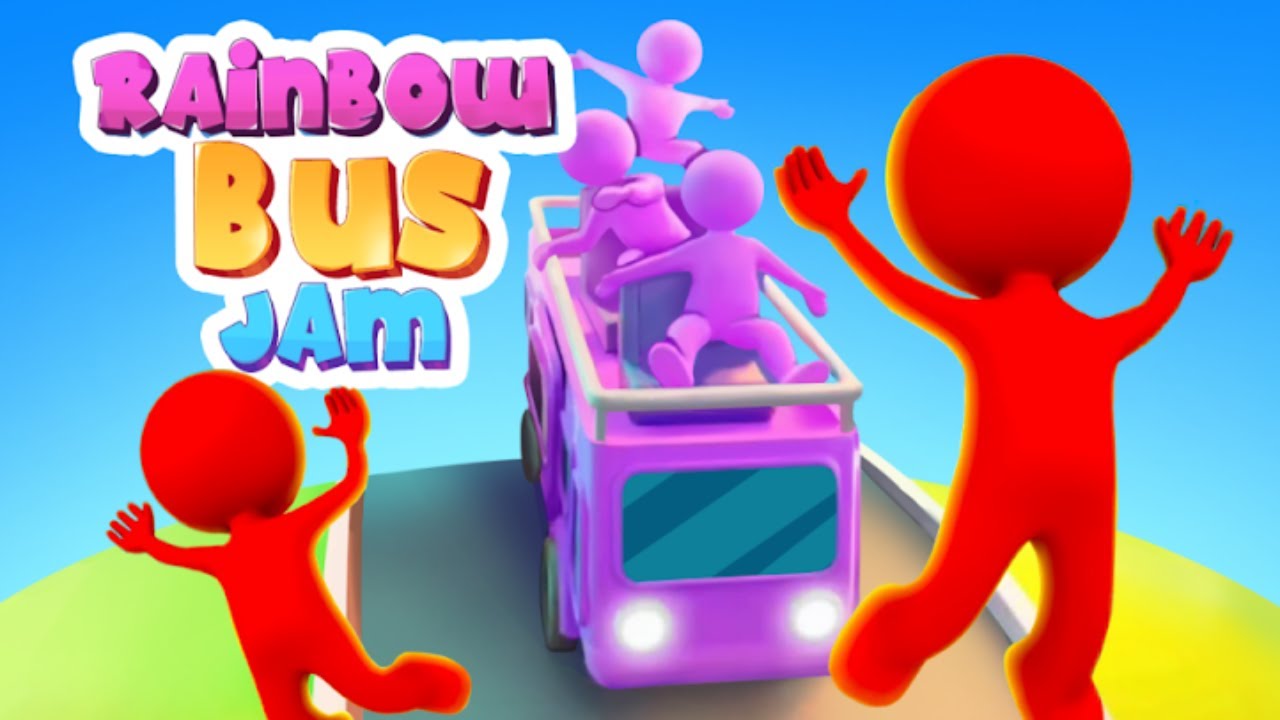 Rainbow Bus Jam Game Gameplay Android - YouTube