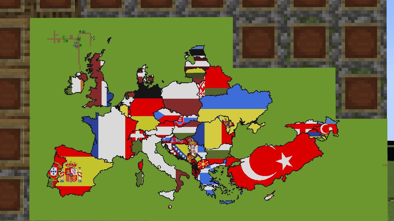 Building a Map of Europe in Minecraft - Part 14 Lithuania, Latvia, and ...