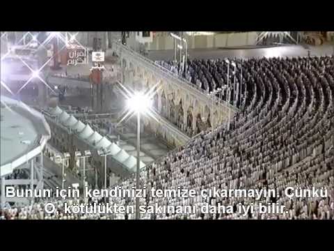 Necm Suresi Kabe İmamı Sudais Türkçe Altyazılı Mealli