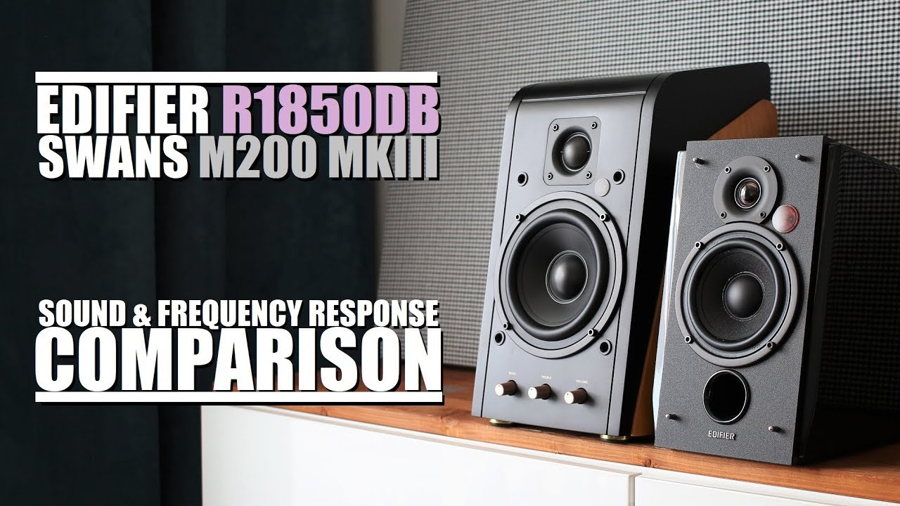 Swans M200 MKIII+ vs Edifier R1850DB || Sound & Frequency Response ...