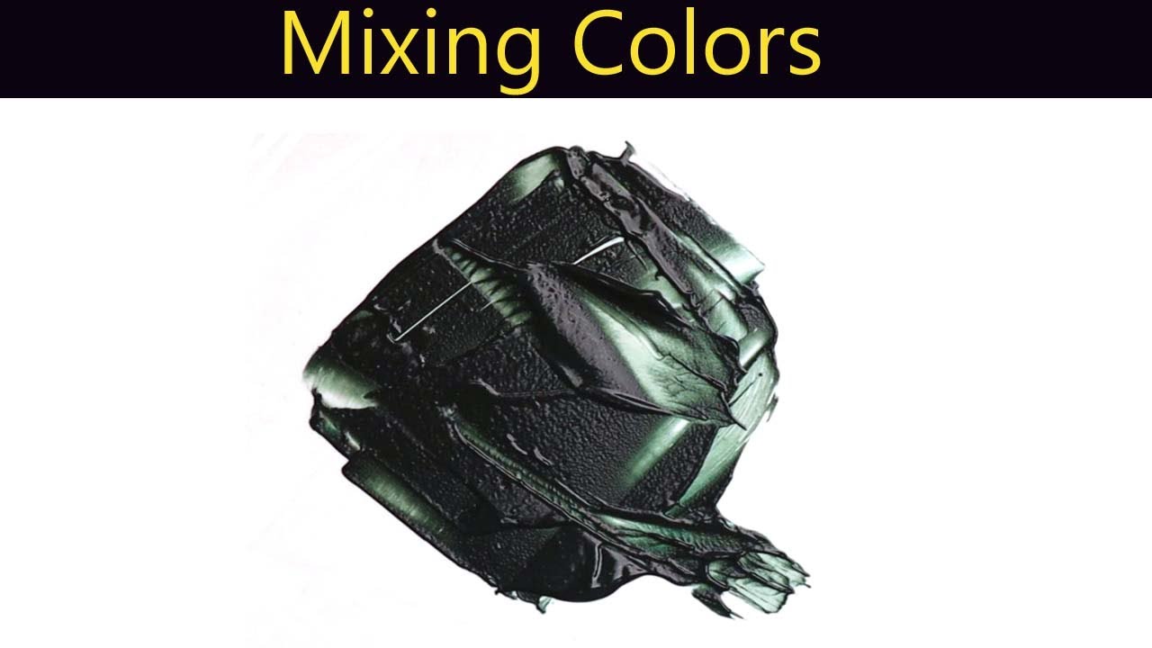 How To Make Mussel Green Color Paint - Mixing Colors - YouTube