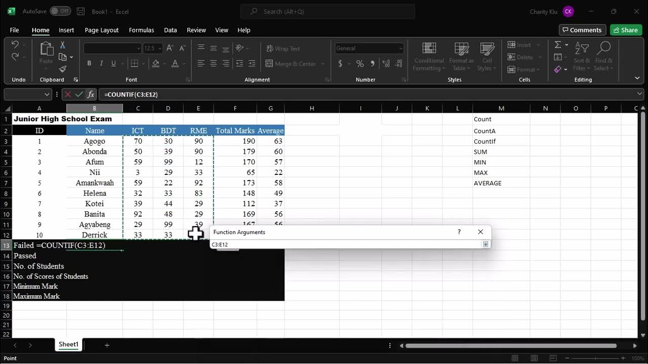 Manipulating Excel with Formulas and Functions - YouTube