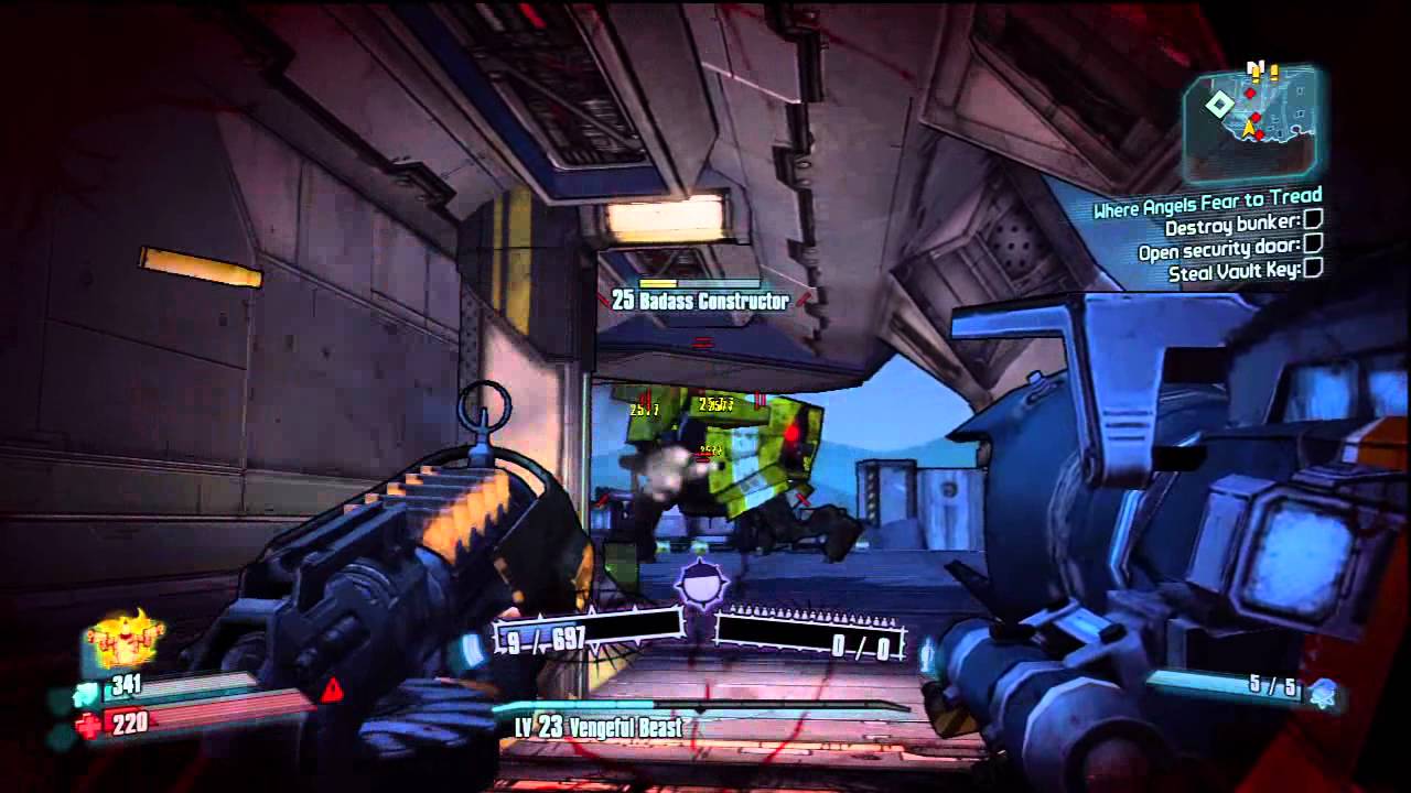 Borderlands 2 - Badass Constructor Battle, Salvador Gunzerker HD ...