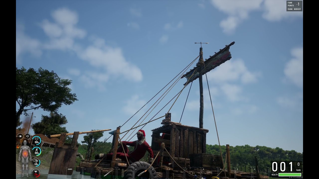 SCUM New Player Crafting Guide: Large Improvised raft - YouTube