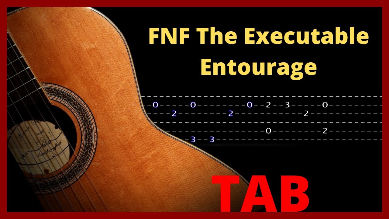 FNF The Executable Entourage, Guitar versión tab. - YouTube