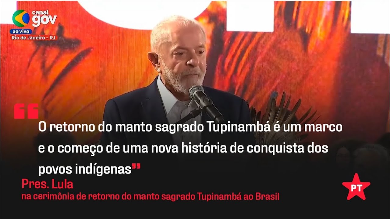 Lula participa da cerimônia de Celebração do Retorno do Manto Sagrado ...