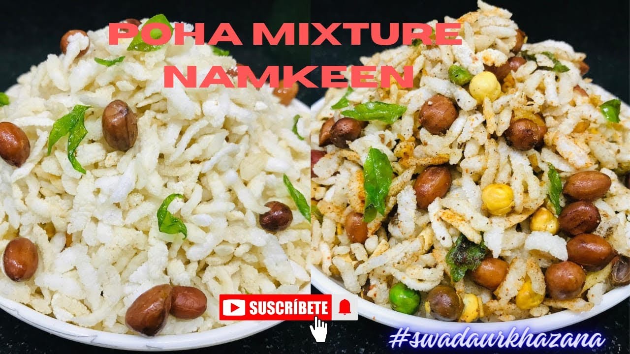 Poha Chivda Mixture Namkeen - Crispy & Healthy - YouTube