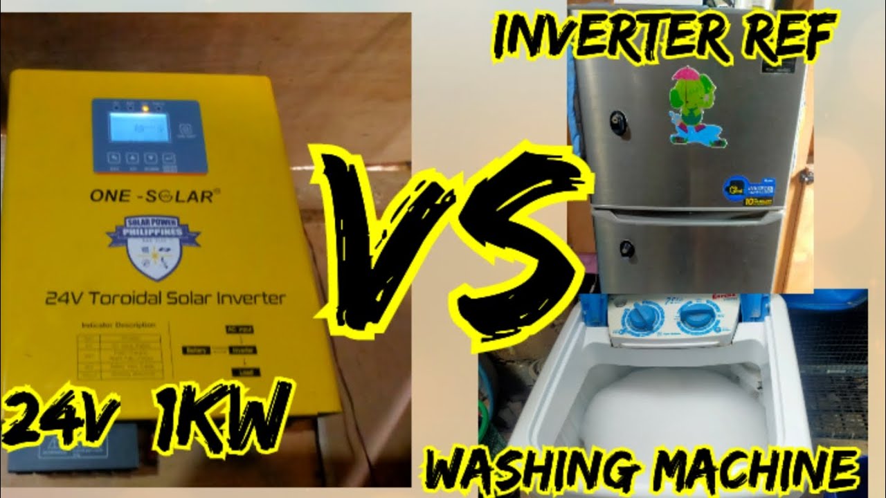 one solar toroidal inverter 24v 1kw, para sa ref at washing machine ...