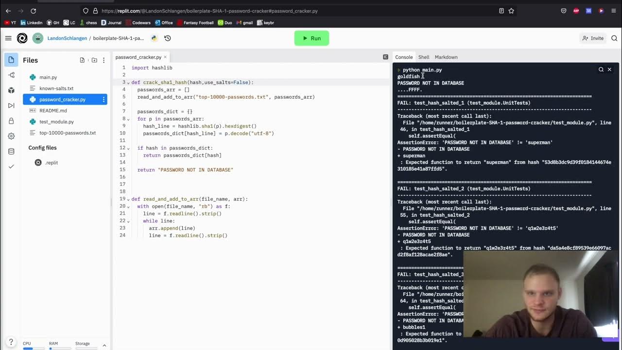 Sha1 Password Cracker Python Freecodecamp Youtube