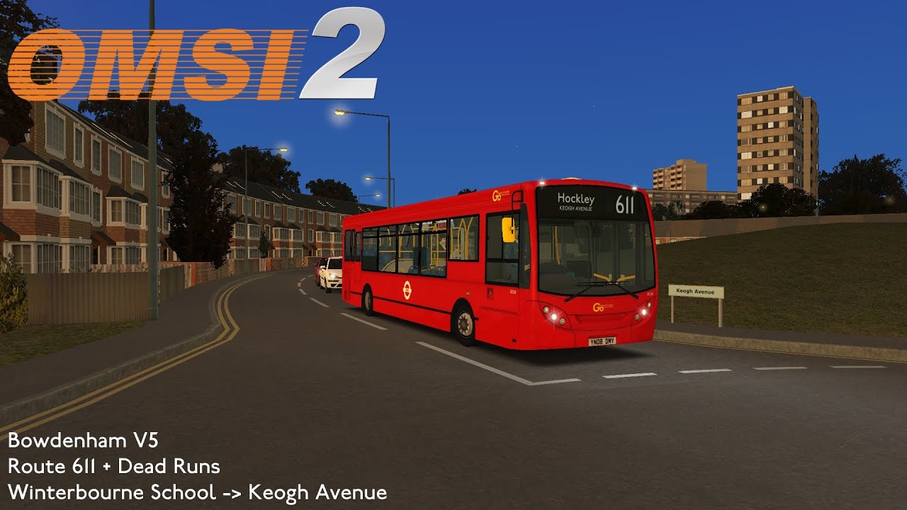 OMSI 2 - Bowdenham V5 Route 611 to Keogh Avenue + Dead Runs - YouTube