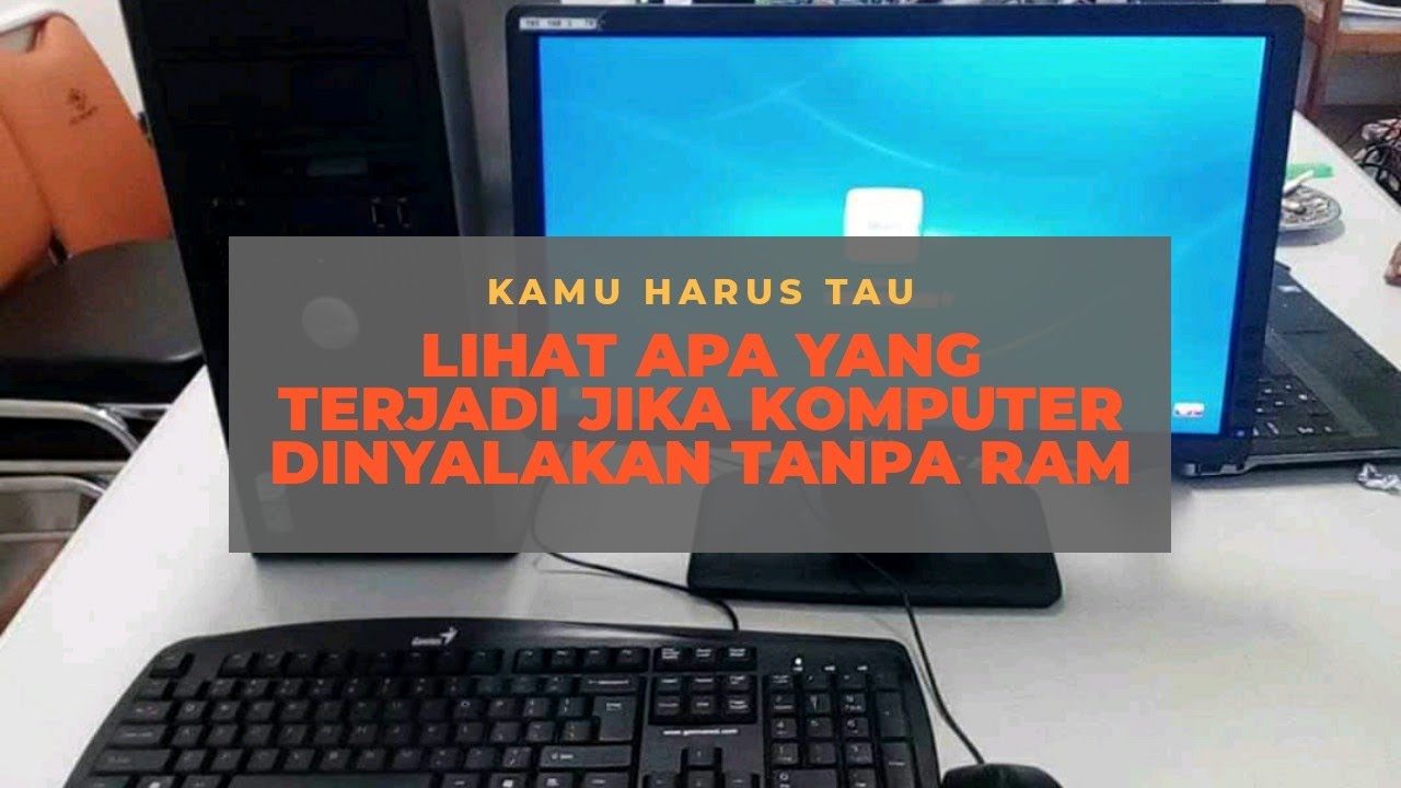 Percobaan menyalakan komputer/laptop Tanpa RAM | - YouTube