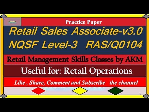 MCQs (Part-1) Qualification Pack Retail Sales Associate - YouTube