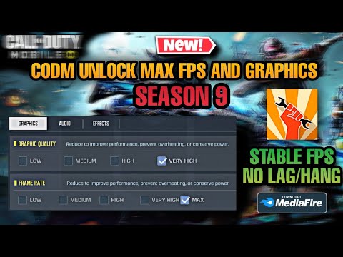 HOW TO UNLOCK MAX FPS AND GRAPHICS IN COD MOBILE SEASON 9 LATEST UPDATE ...
