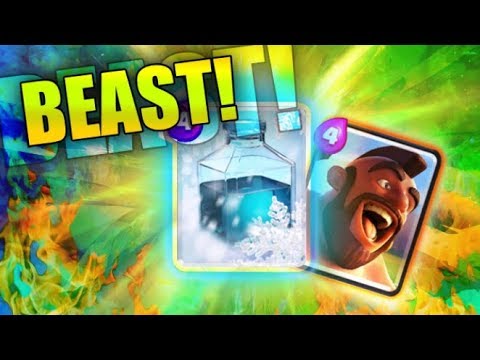 Clash Royale - Hog Rider Freeze Deck = OP! - YouTube