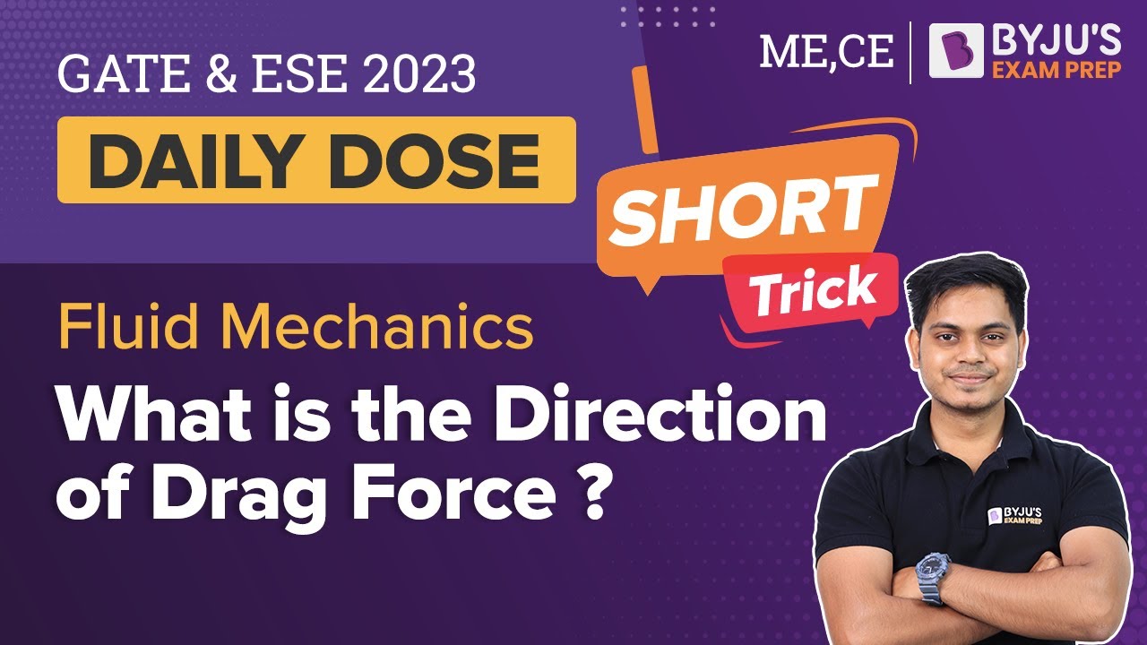 What is the Direction of Drag force? | Fluid Mechanics | GATE & ESE ...