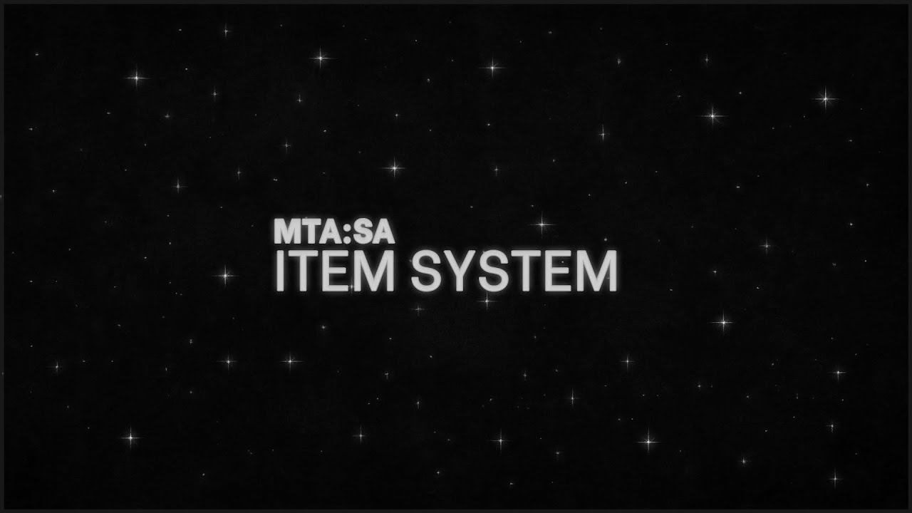 mta:sa - item system - YouTube