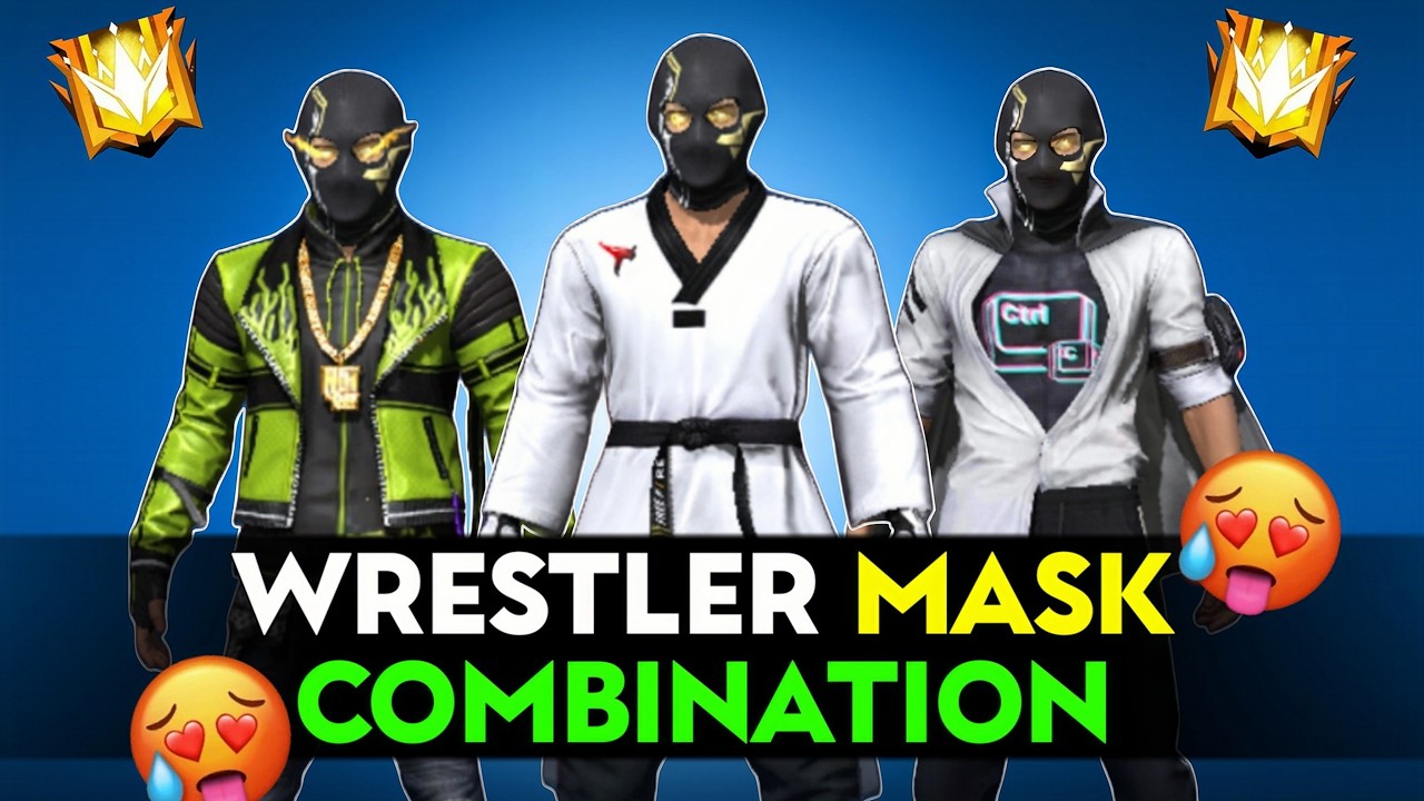 WRESTLER MASK UNIQUE COMBINATION 🔥| WRESTLER MASK FREE FIRE COMBINATION ...