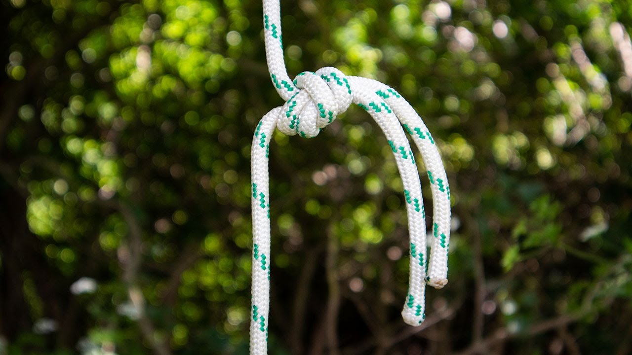 How to Tie the European Death Knot (Flat Overhand Bend) - YouTube