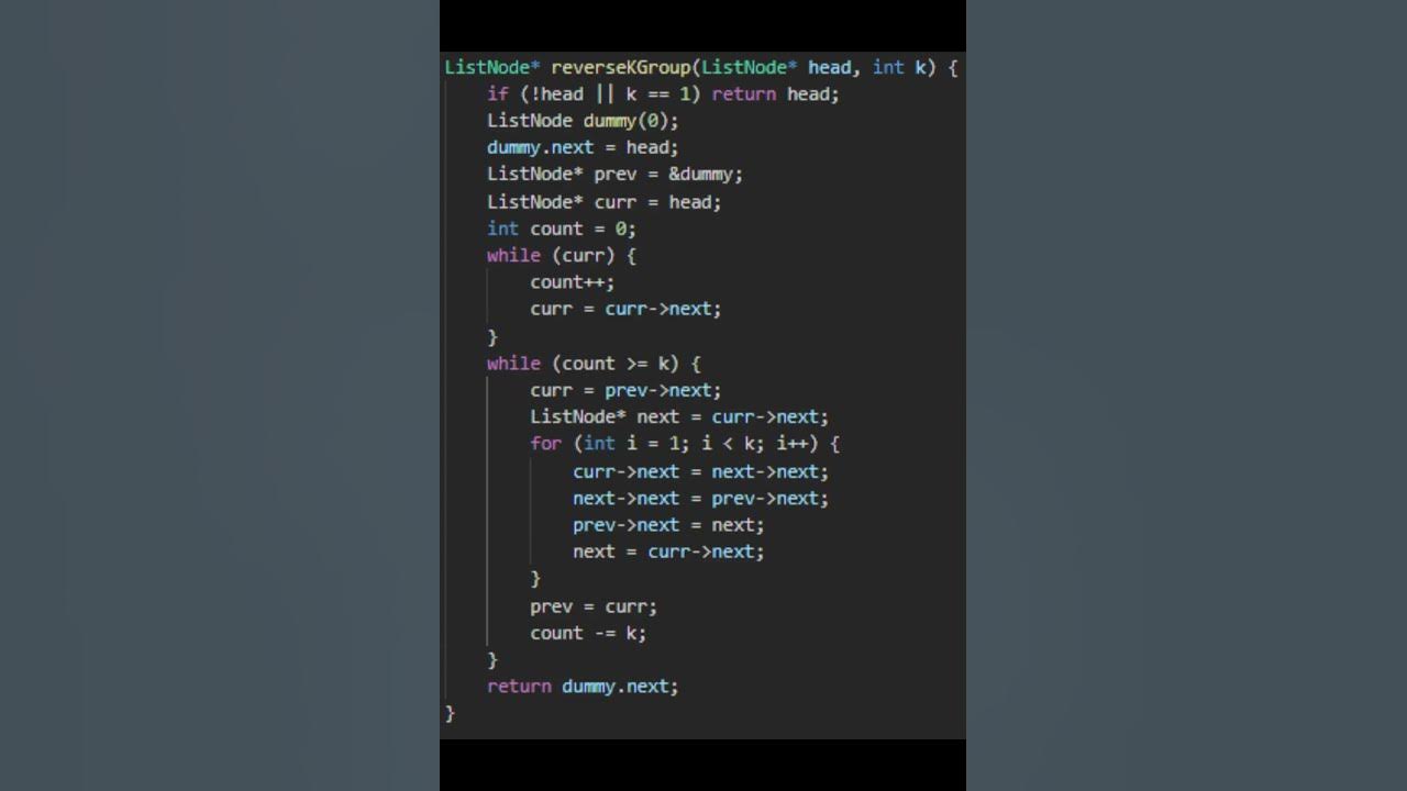 Reverse Nodes in k Group - LeetCode 25 - YouTube