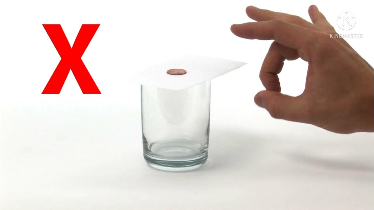 STD 9 SCIENCE PRACTICAL 1 TO STUDY NEWTONS LAWS OF MOTION ( COIN DROP ...