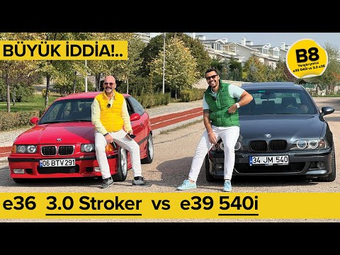 BMW E39 540i vs BMW E36 3.0 STROKER | KİM ALIR?? | E36'yı TANIYANLAR?
