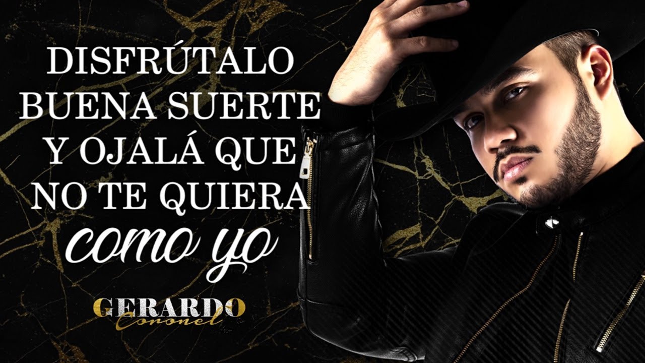 (LETRA) ¨DISFRÚTALO¨ - Gerardo Coronel "El Jerry" (Lyric Video) - YouTube