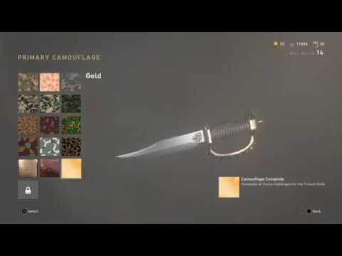 Cod WW2 : Unlocked the Gold camo trench knife (Best Moments) - YouTube