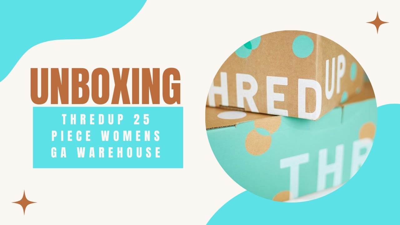 Thredup 25 Piece Mixed Clothing Unboxing | GA Warehouse| Poshmark ...