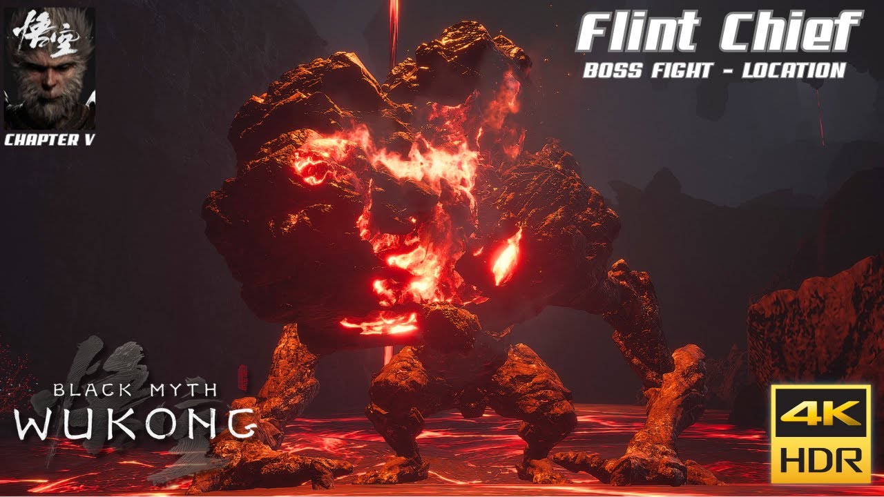Black Myth Wukong - Flint Chief (Boss Fight&Location) - YouTube