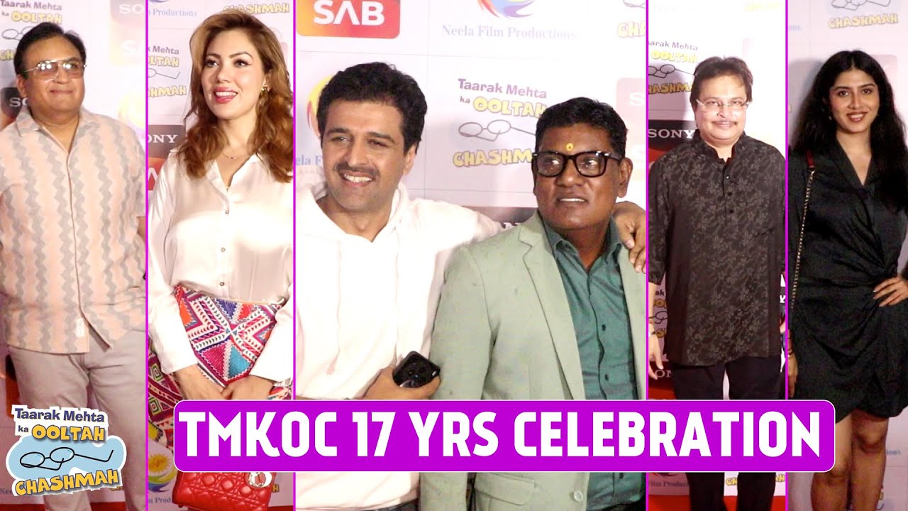 Taarak Mehta Ka Ooltah Chashmah 17 Yrs Celebration:Dilip Joshi, Munmun,Mandar,More Attend The ...