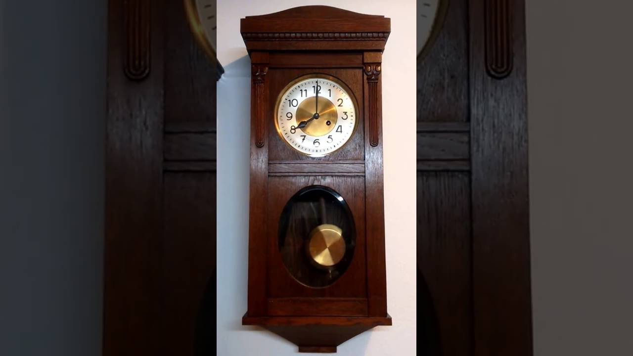 DUFA Regulator mit Largo Gong V Deutsche Uhrenfabrik - YouTube