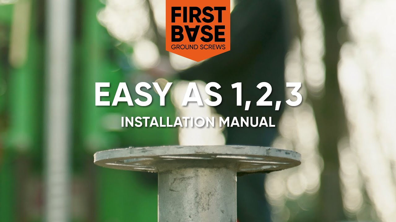 Ground Screw Installation manual - Easy as 1 2 3 - YouTube