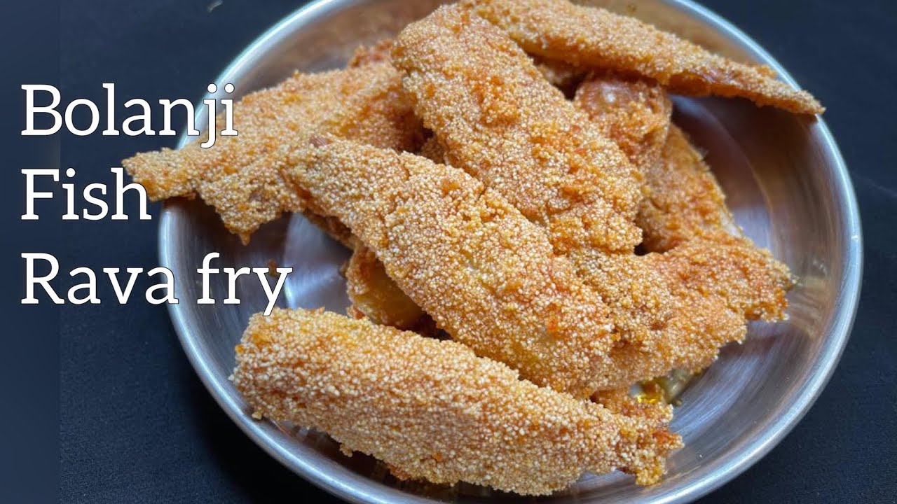 Bolanji or Bolanjir Rava fry | Crispy rava fried Silver fish | Fish ...