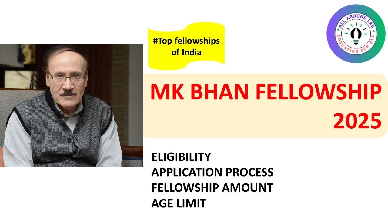 MK Bhan Young Researcher Fellowship Program | Eligibility | Fellowship ...