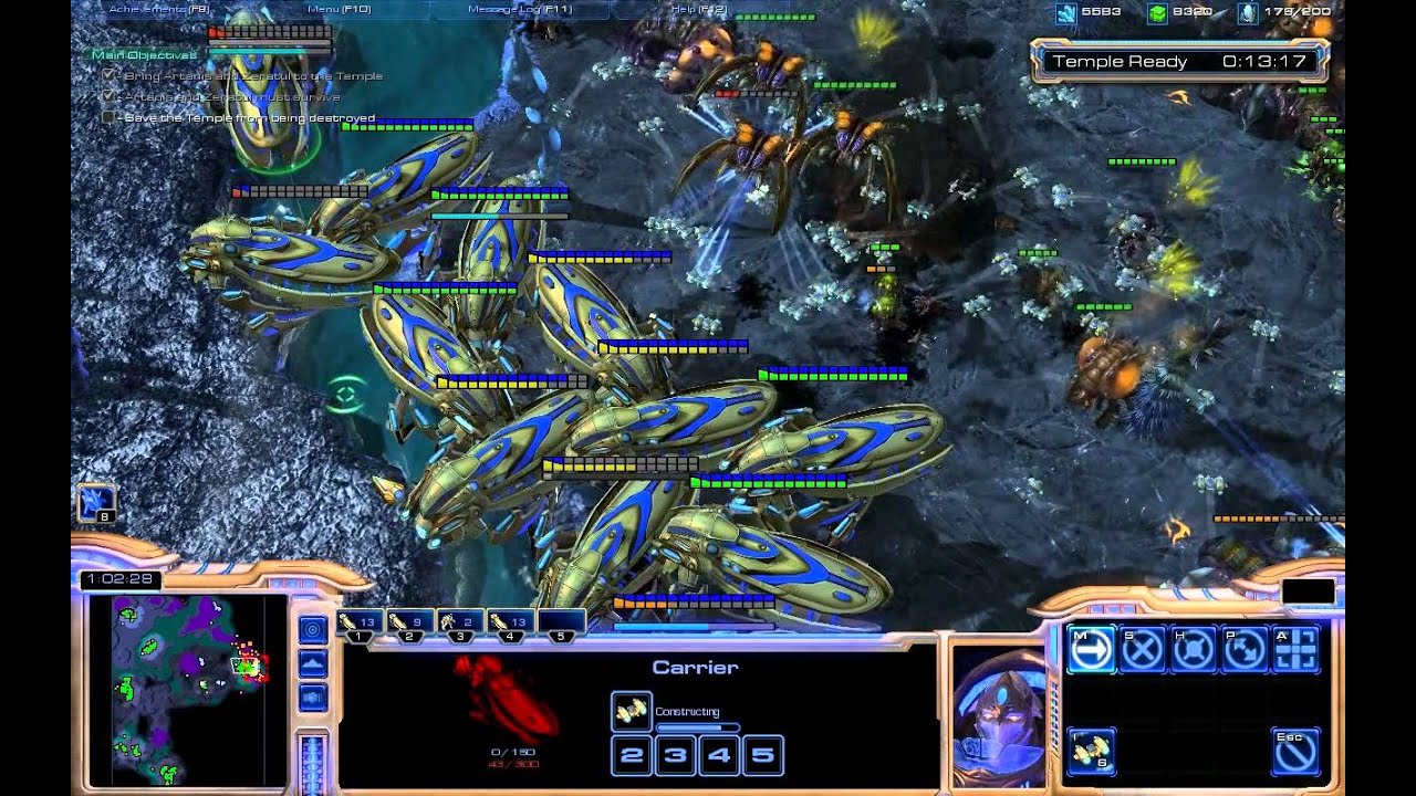 SC Brood war Protoss Mission 8 [2/2]. [Starcraft 2 remake] - YouTube