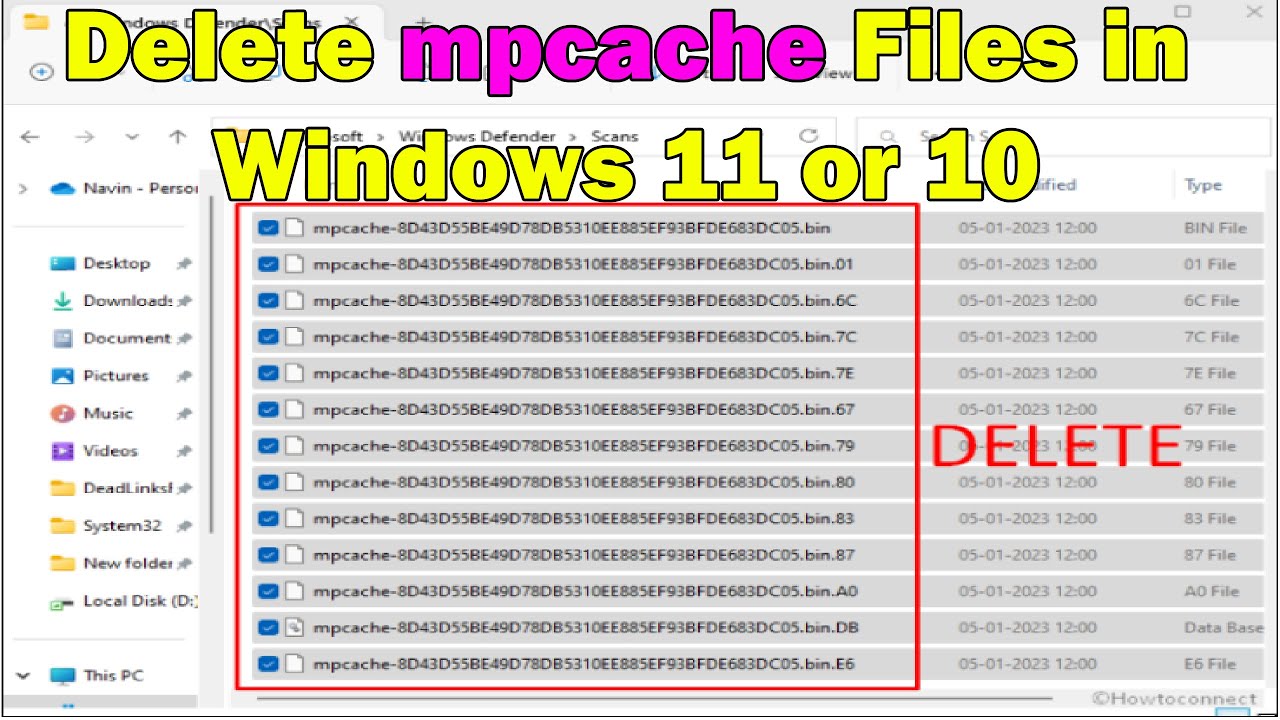 How to Delete mpcache Files in Windows 11 or 10 - YouTube