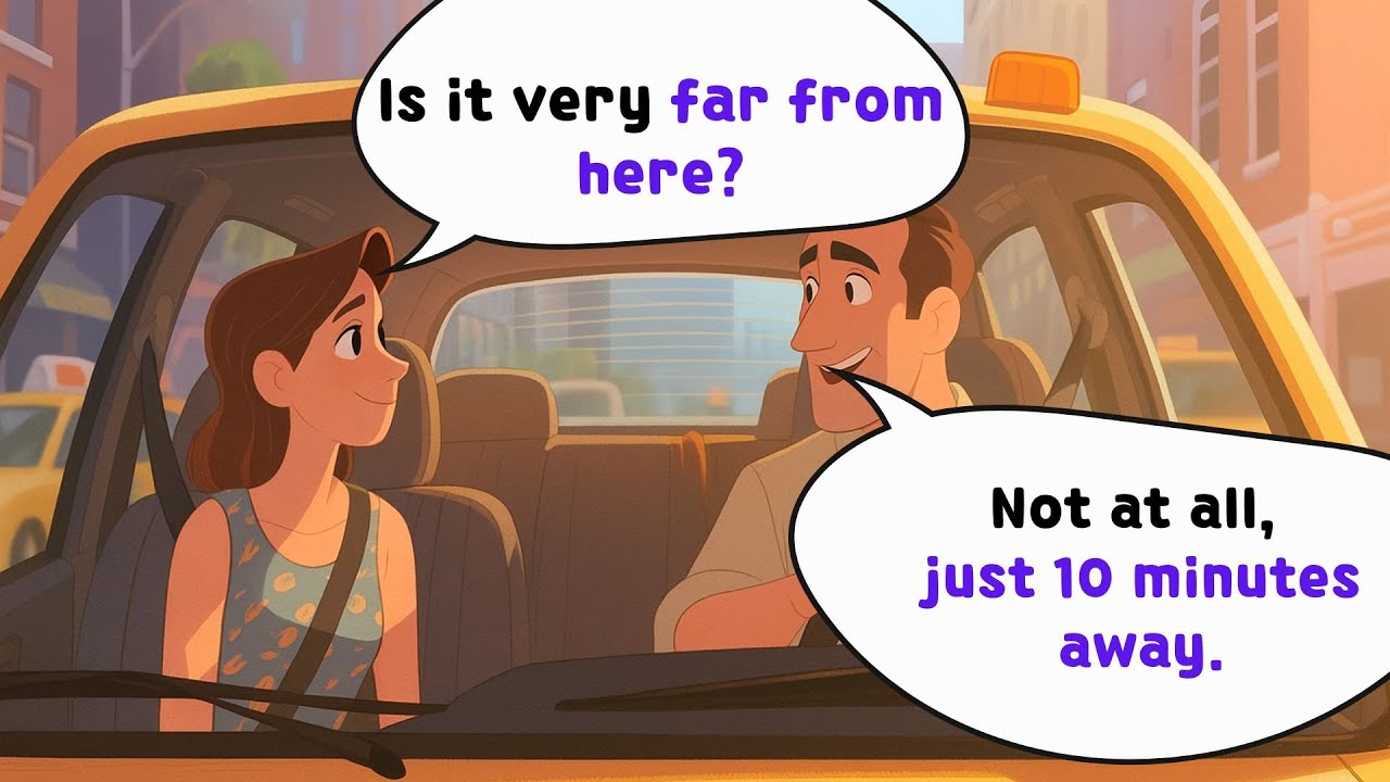 Practice English Conversation for a Taxi Ride 🚕 | Taxi Conversation 🚕 ...