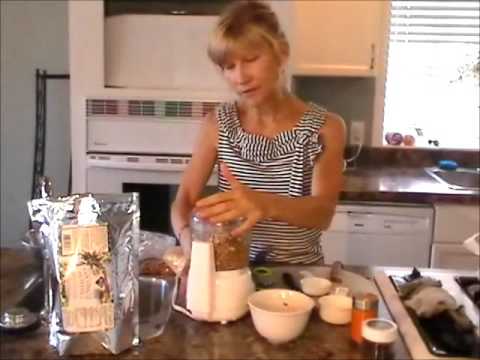 Raw Peach Blueberry Crumble - How-To-Thursday rawfoodsmadesimple.com Diana Marchand