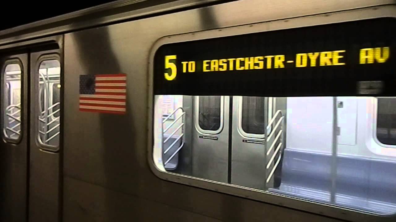 MTA New York City Subway Eastchester-Dyre Ave Bound R142 (5) Train ...